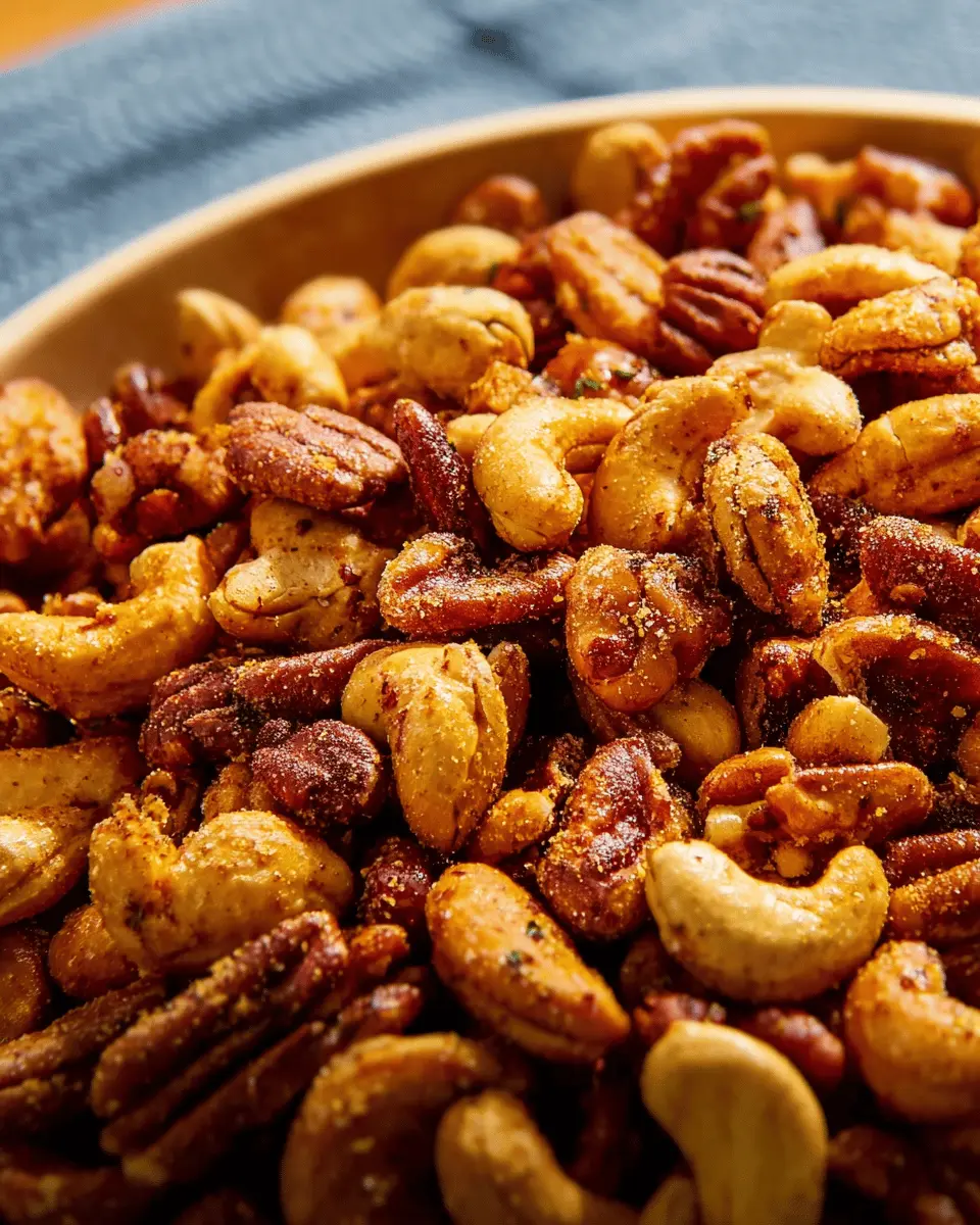 Sweet, Salty, Spicy Party Nuts