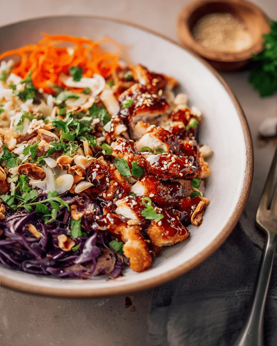 hot honey chicken bowl