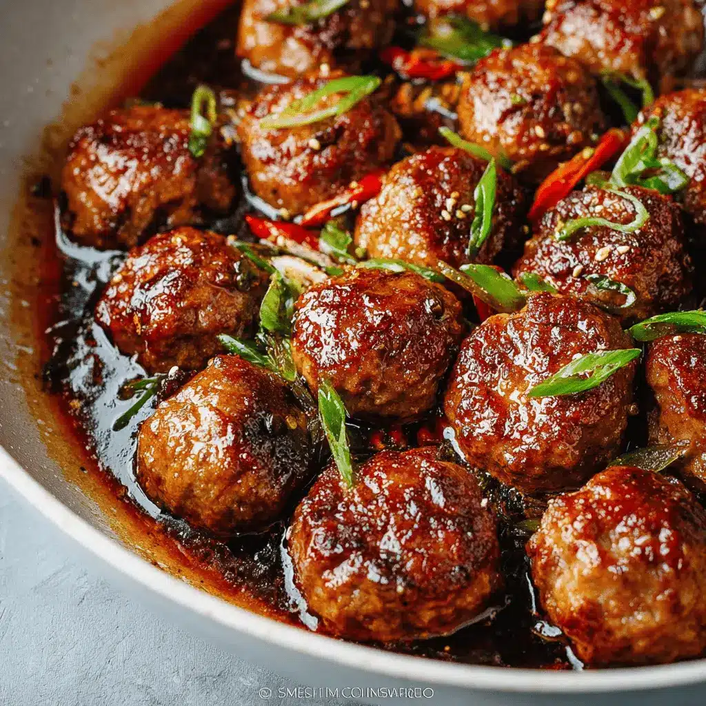 easy mongolian meatballs